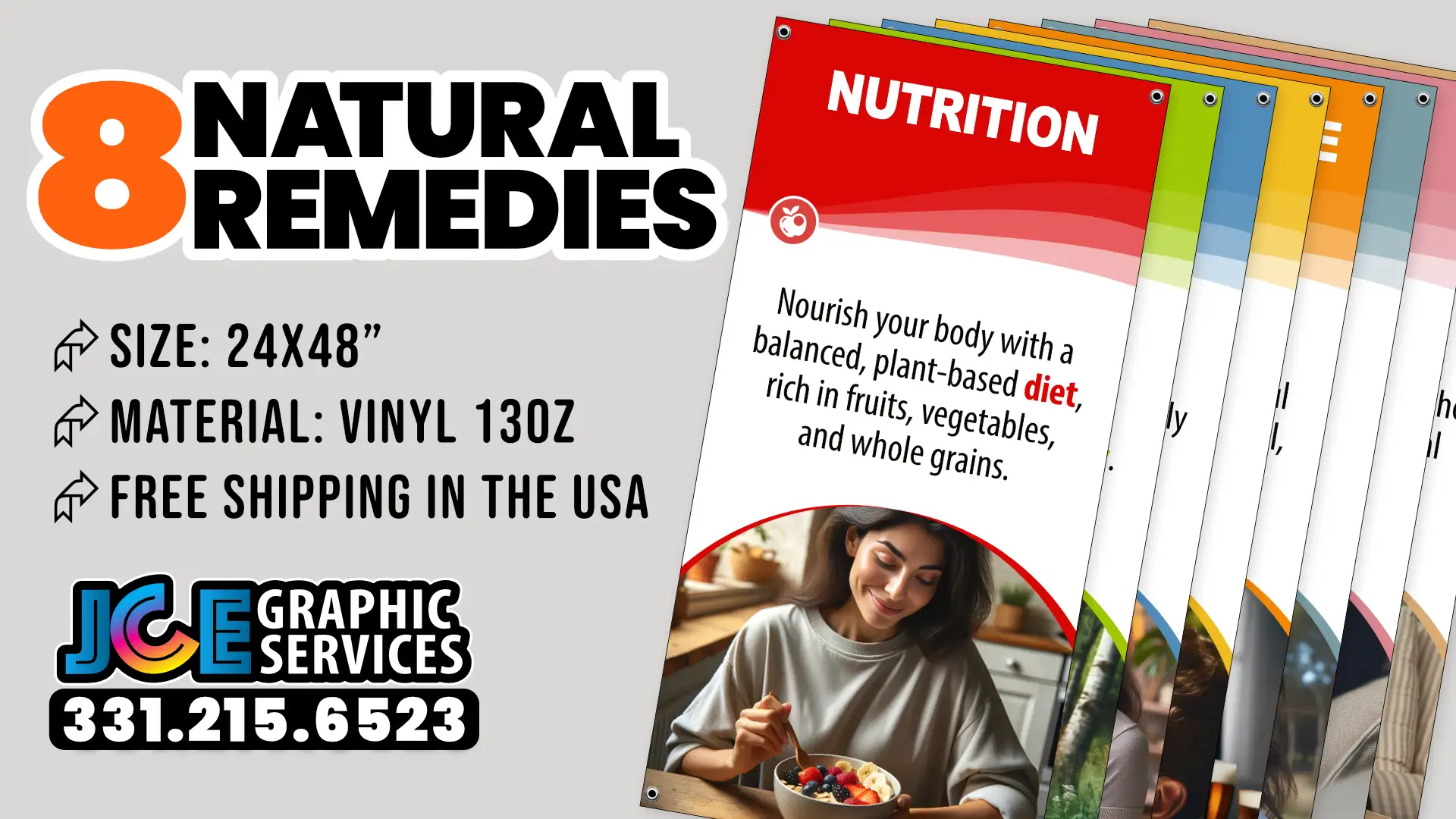 8 Natural Remedies Banner Set - 8 Natural Remedies